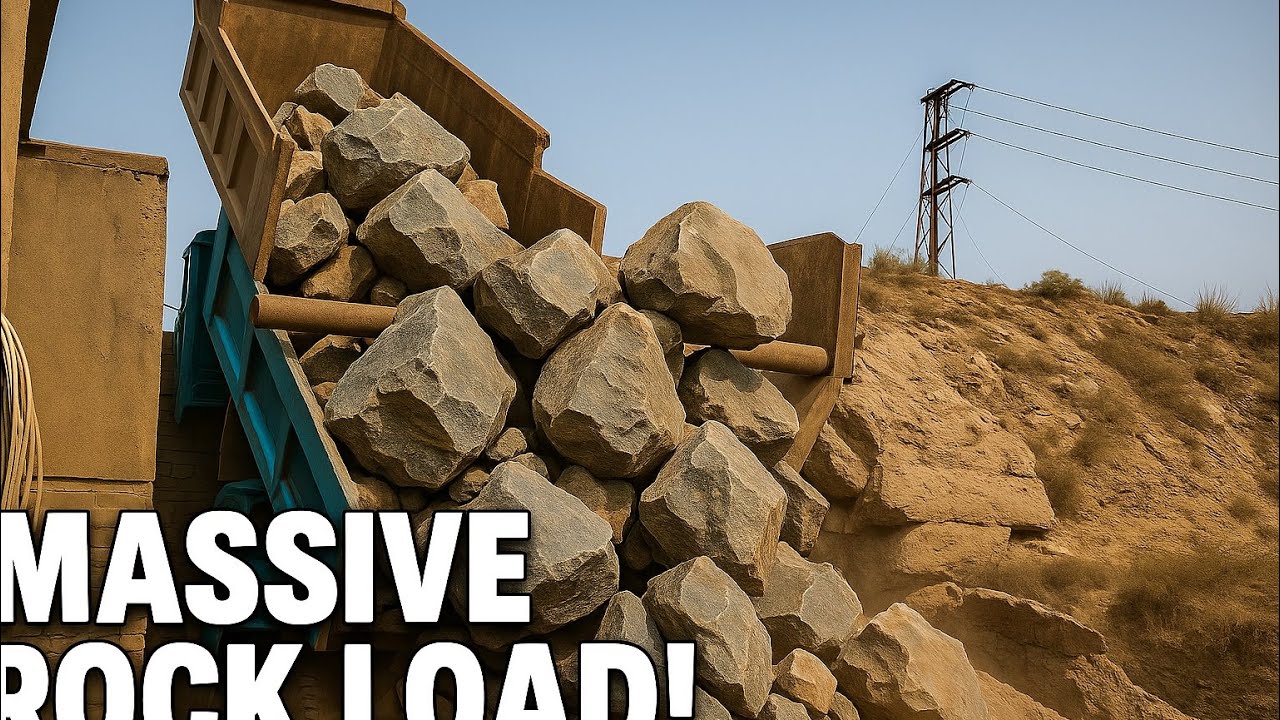 PLAYING with GIANT Rocks! ASMR Rock Quarry CRUSHING Operations ...