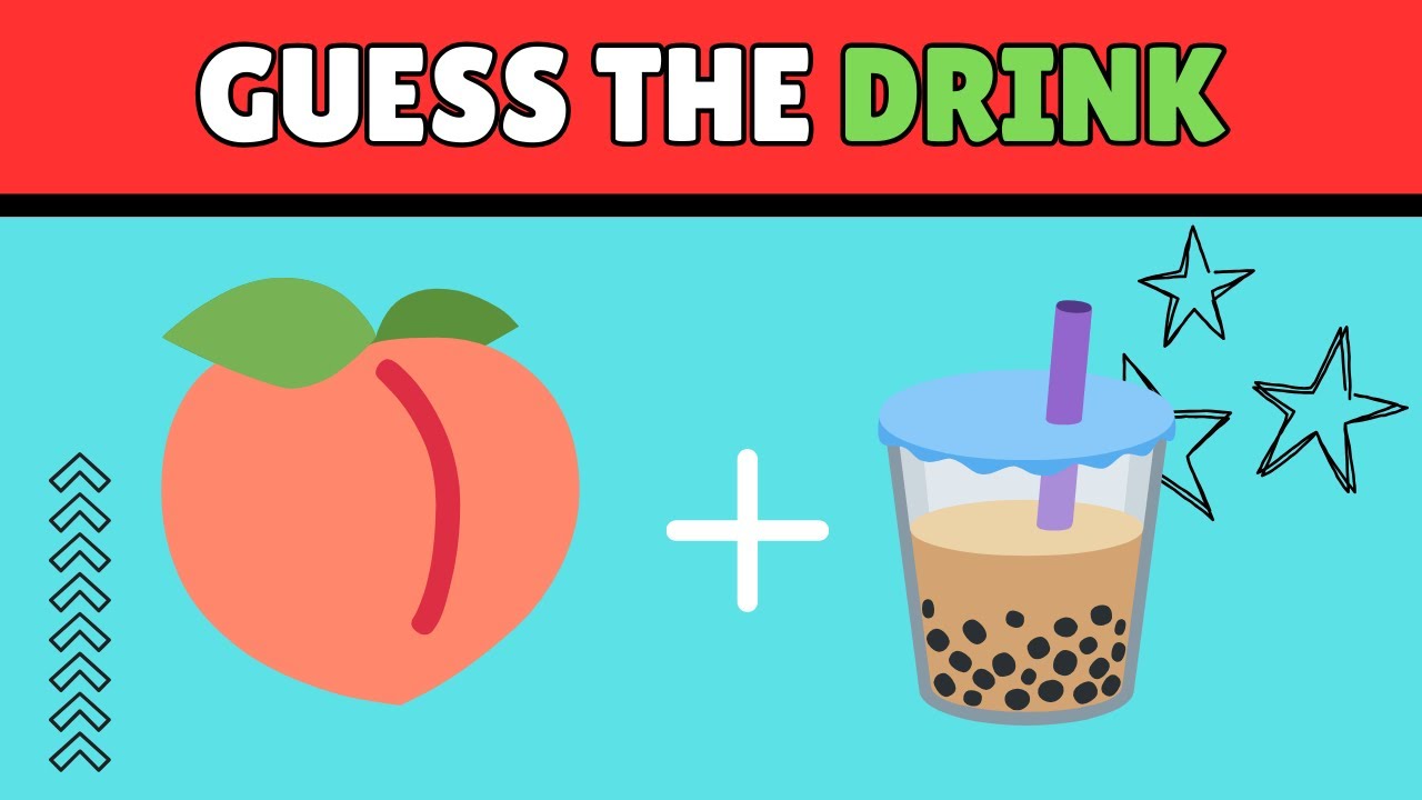 Guess the Drink by Emoji | Fun & Refreshing Emoji Quiz Challenge! - YouTube