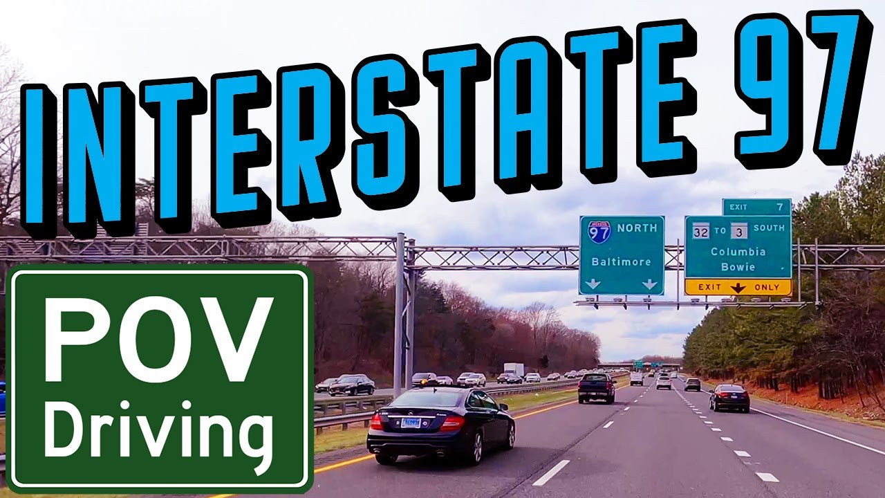 Interstate 97 | POV Driving Annapolis to Baltimore MD - YouTube