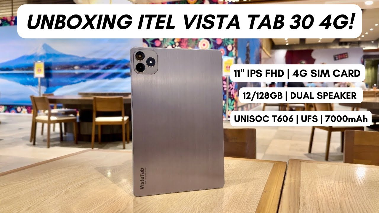 TABLET 4G 1 JUTA RAM 12GB | LAYAR FHD 11"‼️UNBOXING ITEL VISTA TAB 30 ...