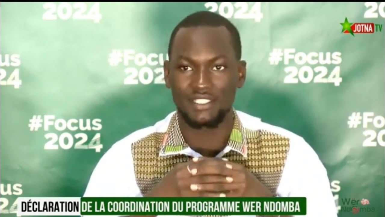🔴Déclaration du co-coordinateur du programme Wër ndombo Serigne Mor ...