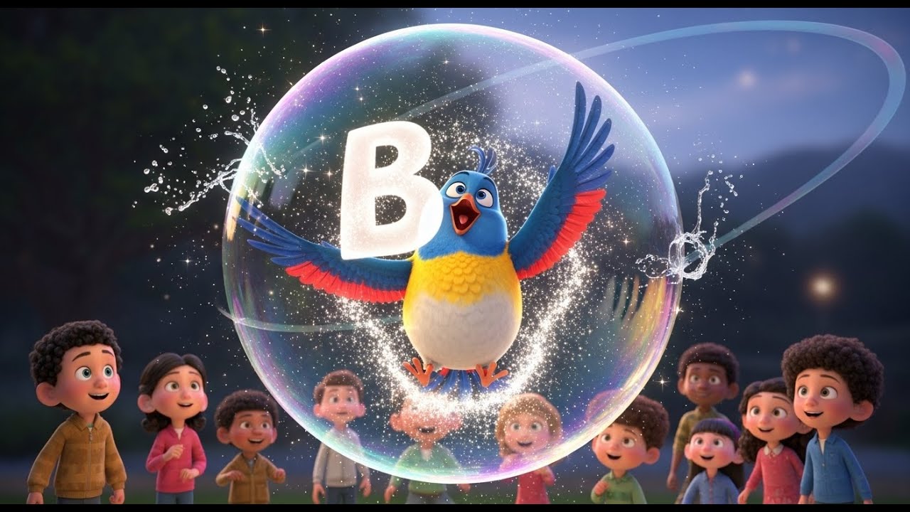 Alphabet Bubbles and the Singing Stars Nursery Rhyme for Toddlers Sing ...