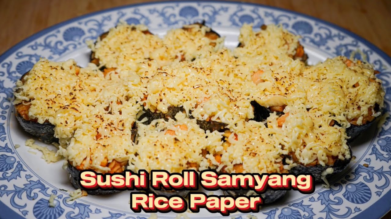 Sushi Roll Samyang Rice Paper - YouTube