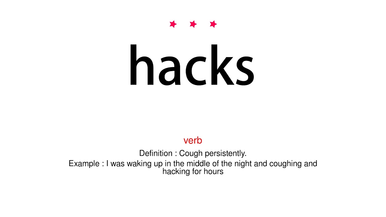 How to pronounce hacks - Vocab Today - YouTube