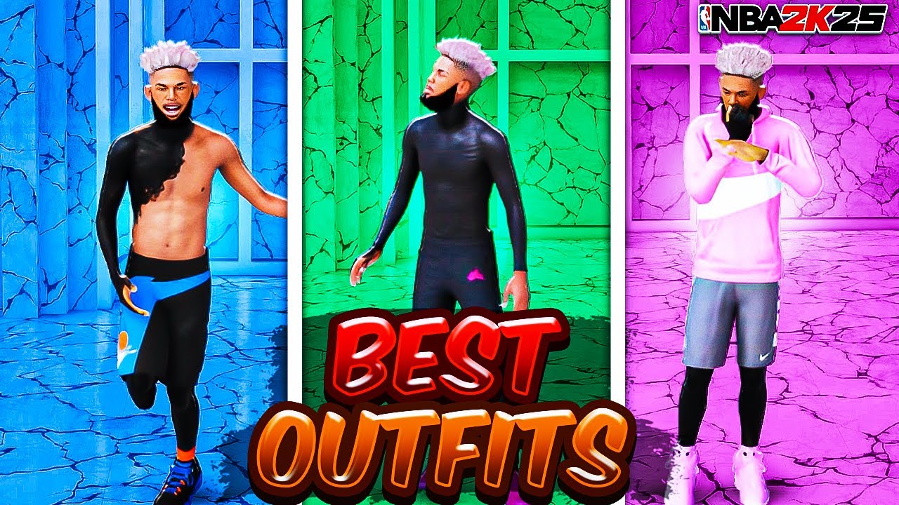 *NEW* DRIPPIEST OUTFITS ON NBA 2K25! LOOK LIKE A COMP STAGE GUARD ...