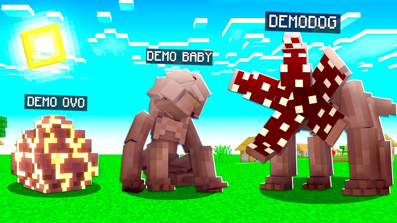 COMO SERIA A VIDA DE UM DEMODOG BEBÊ NO MINECRAFT ! - YouTube