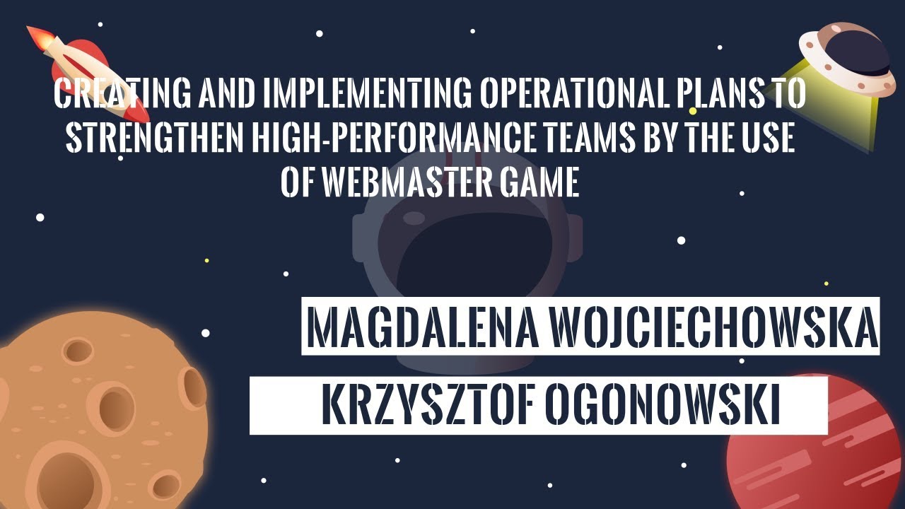 High-performance teams by the use of WebMaster game - YouTube