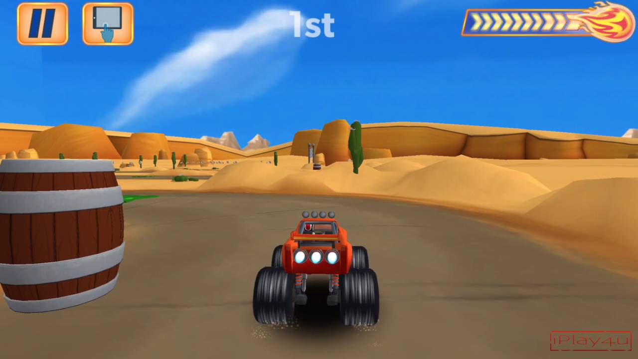 BLAZE AND THE MONSTER MACHINES | BADLANDS RACE STAGE RACE 2 - YouTube