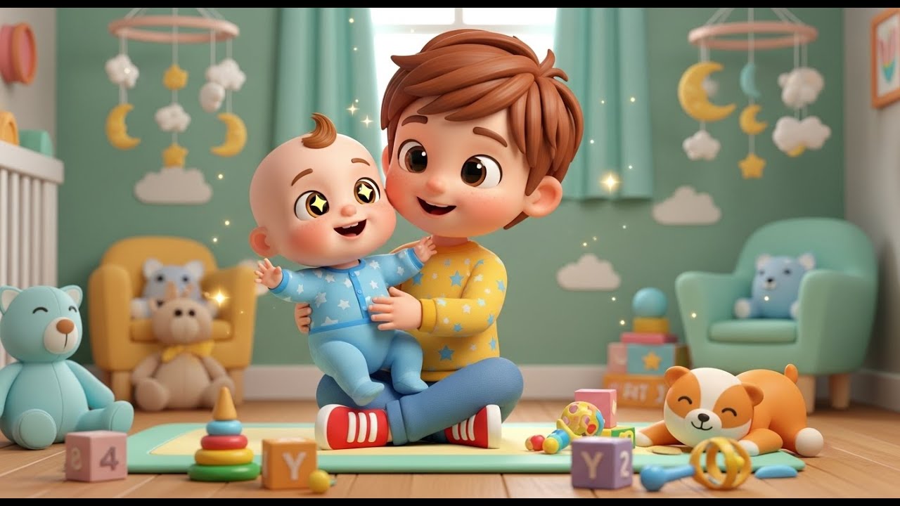 My Baby Brother Is Adorable | Cute Sibling Song for Kids - YouTube
