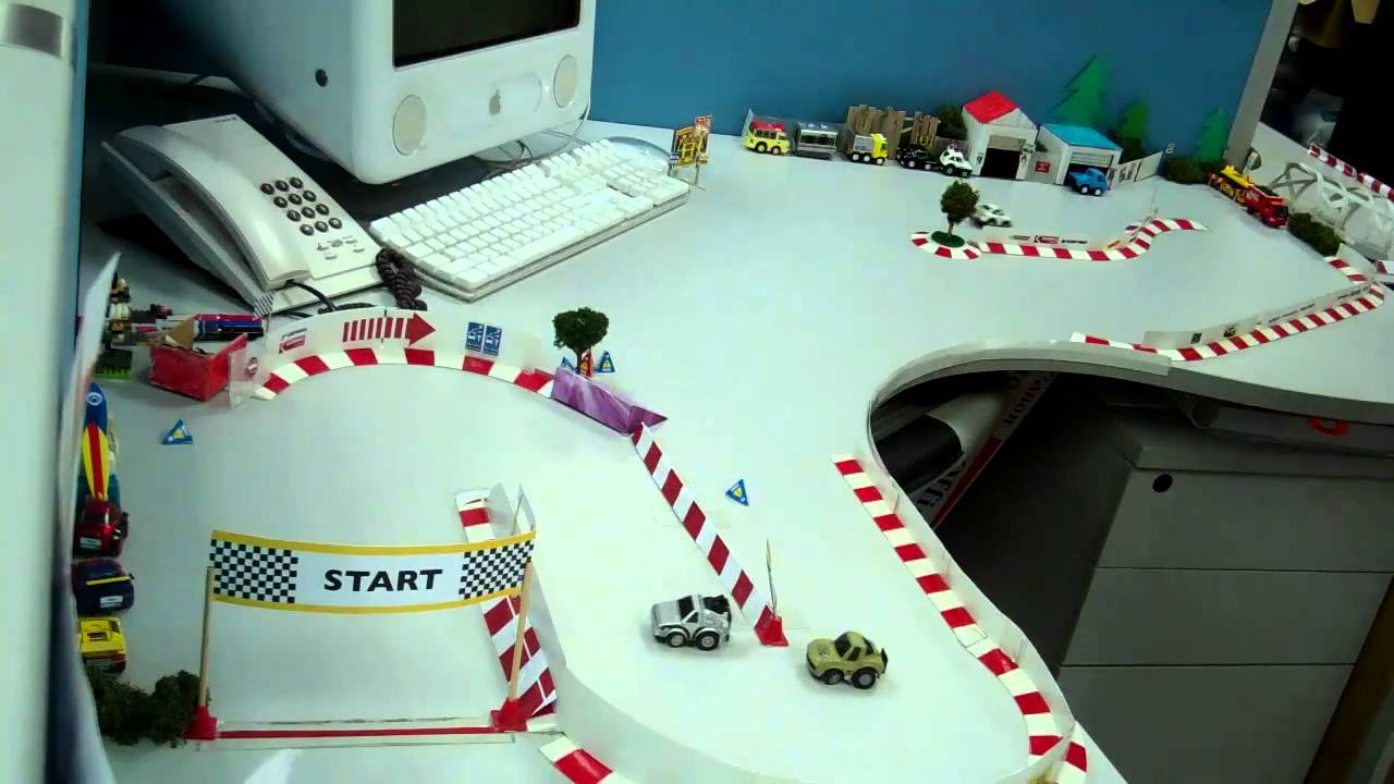 Friday race in office - YouTube