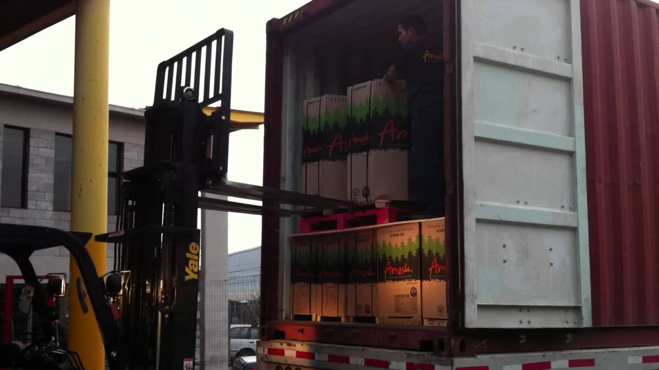 loading Container 9 second floor - YouTube