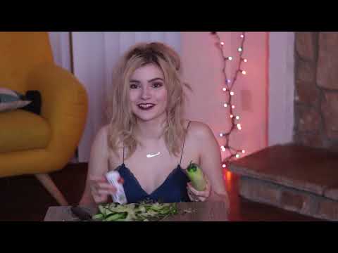 How To Peel A Cucumber | Cloveress ASMR