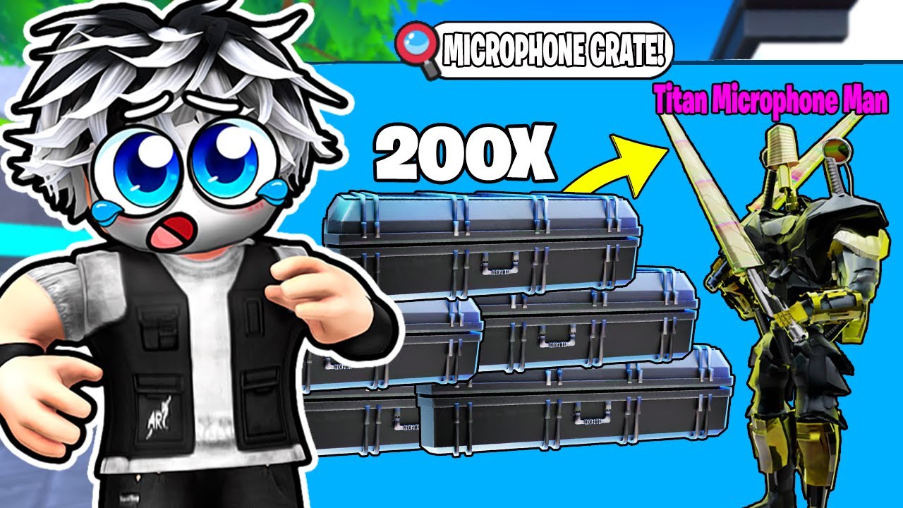 OTWORZYŁEM 200 CRATE I TRAFIŁEM TITAN MICROPHONE MAN W TOILET TOWER ...