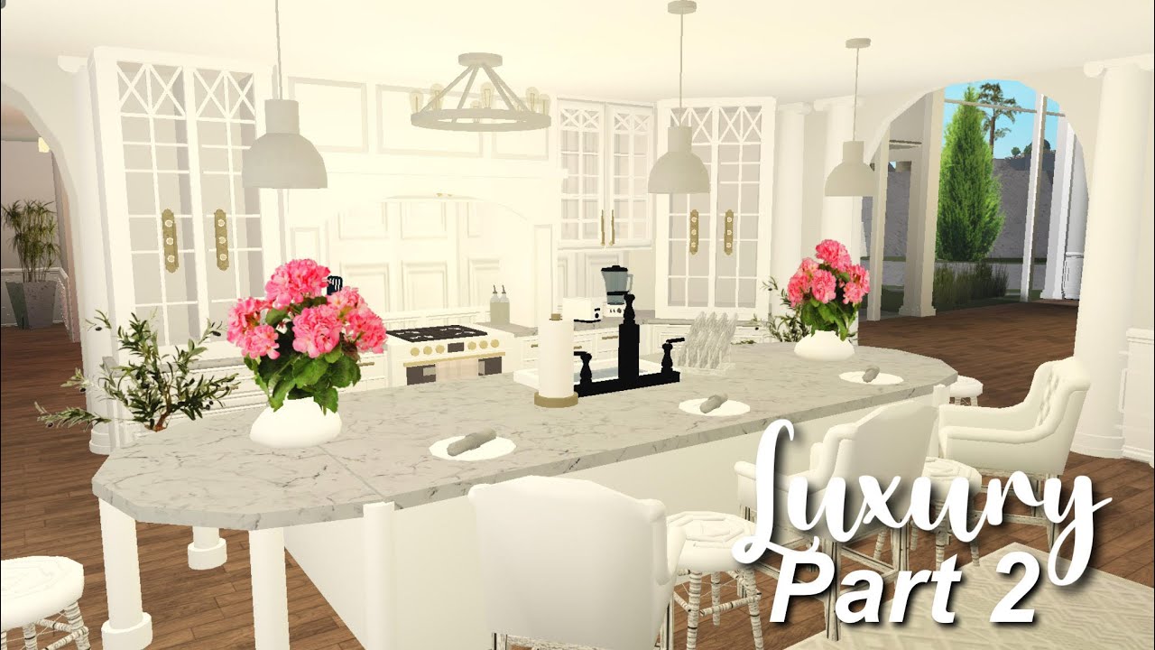 PART 2 Bloxburg Luxury Modern Mega Mansion Speedbuild 500k - YouTube