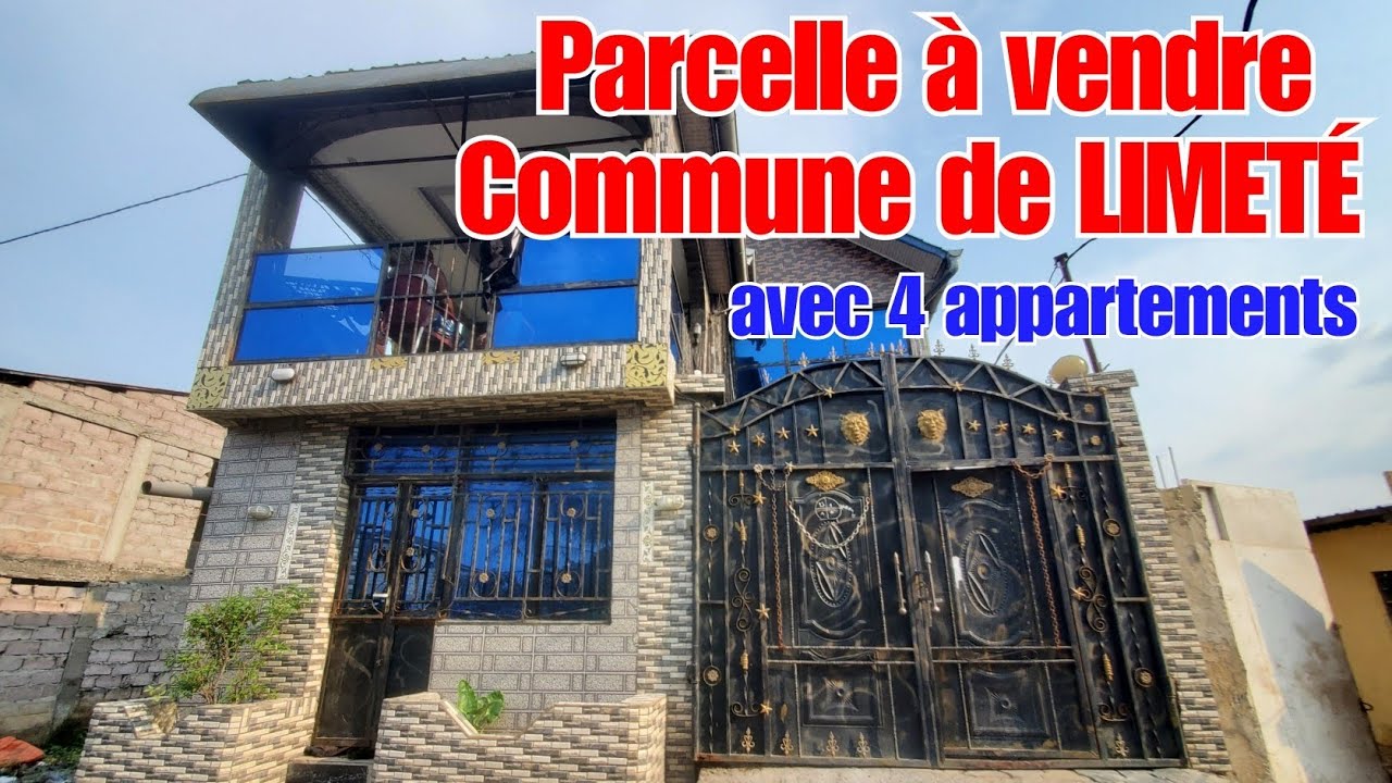 👉PARCELLE MISE EN VENTE À KINSHASA DANS LA COMMUNE DE LIMETÉ AVEC 4 ...