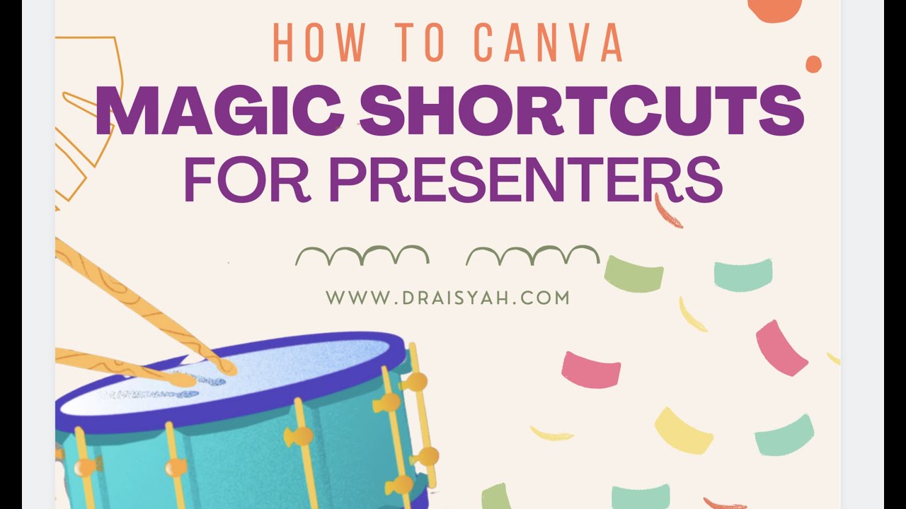 How To Canva | MAGIC SHORTCUTS New Features for Presenters | Drumrolls ...
