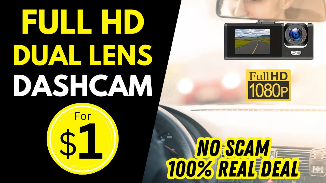 Enhanced Road Safety with this Dual Lens Full HD Dashcam on TEMU ...