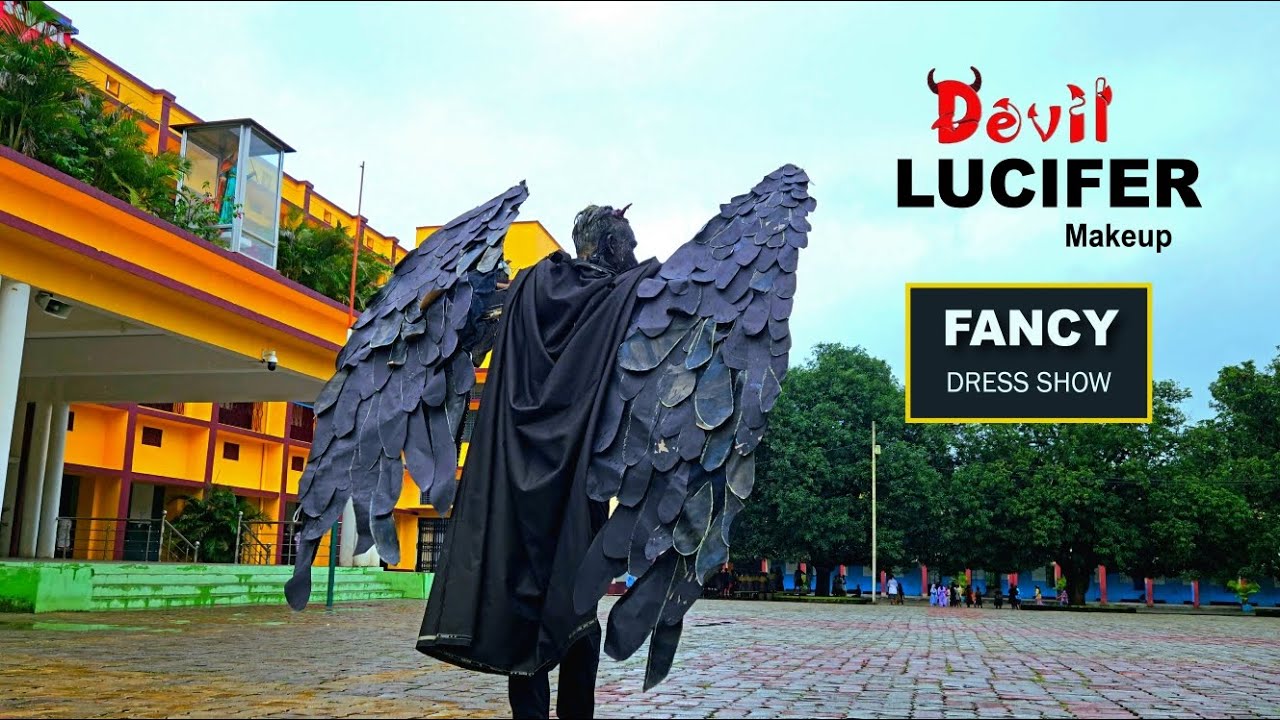 Devil LUCIFER Makeup | Fancy dress competition | National Youth Sunday ...