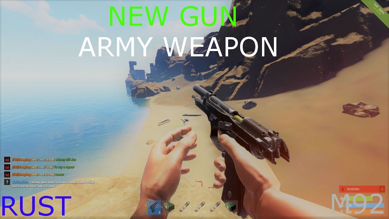 NEW PISTOL - Rust - ( ARMY PISTOL ) - YouTube
