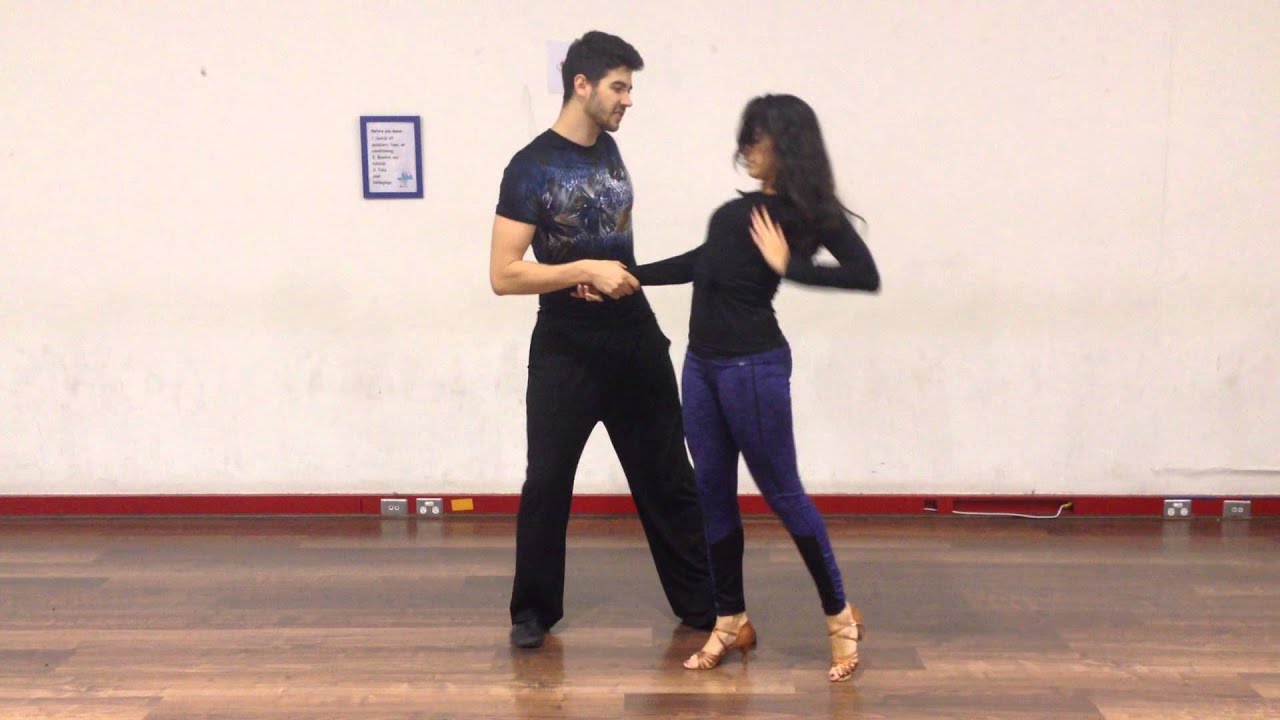 Advanced Salsa Move #135 - The Barrel Roll - Extended - YouTube