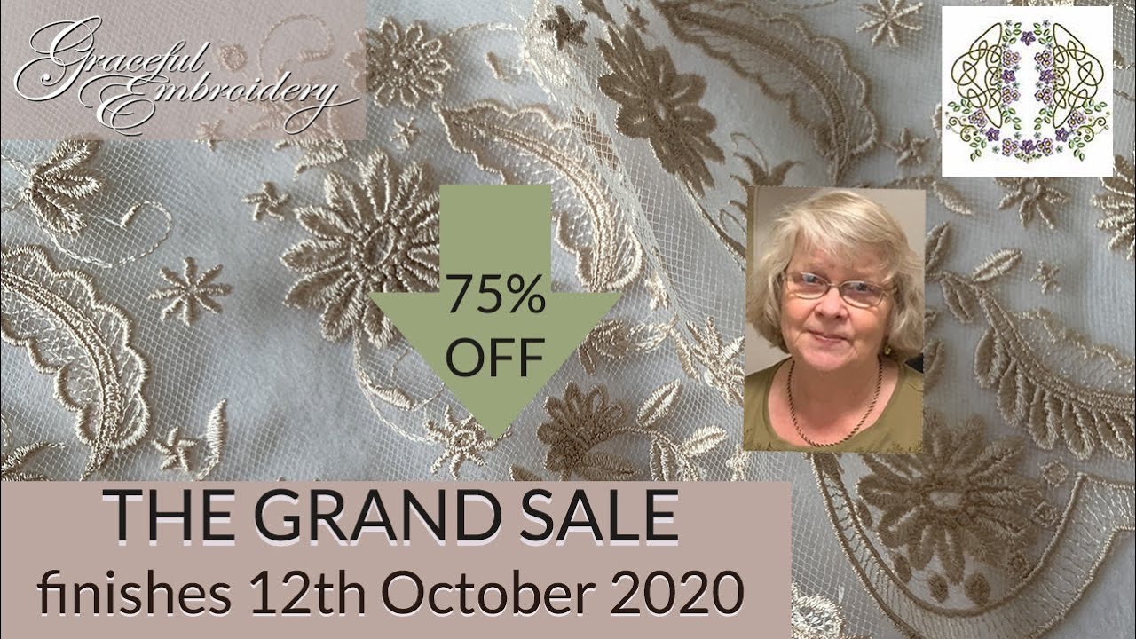The GRAND SALE of Machine Embroidery Designs at Graceful Embroidery ...