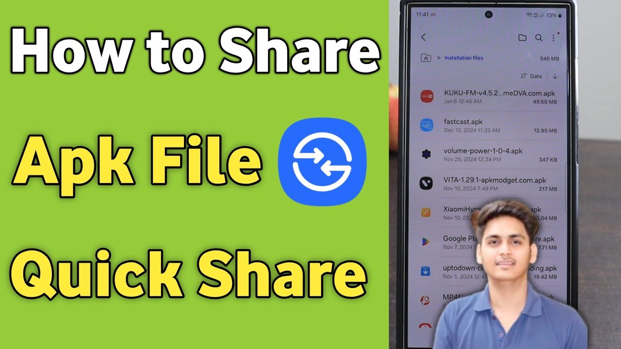 How to share apk file on quick share | Quick share se app kaise bheje ...