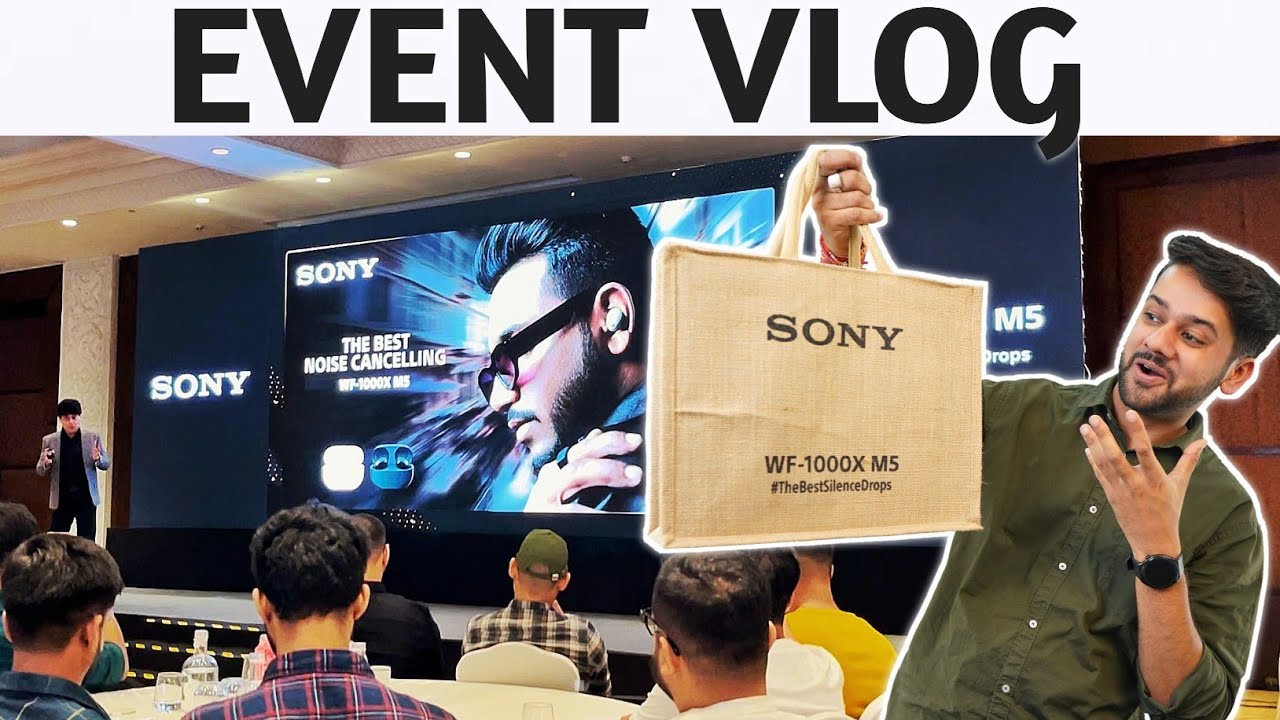 My First Vlog: Studio to Sony Launch Event of WF1000XM5 - YouTube
