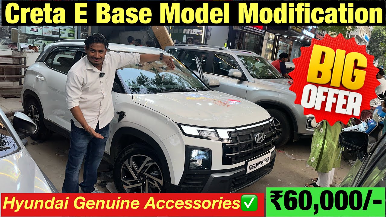 Creta E Base Model Modified in ₹60,000/- | Creta Base Model 2025 ...