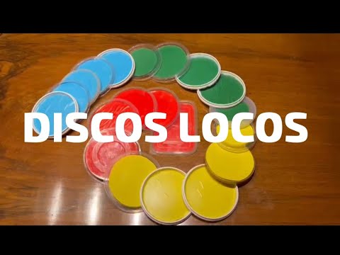 Juego con material reciclado - Discos Locos - YouTube