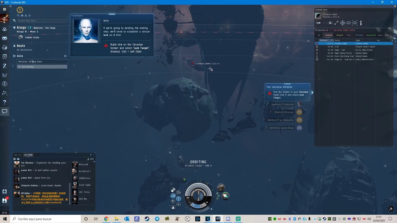 EVE Online - Tutorial 2020 - #2 Primer tutorial - YouTube