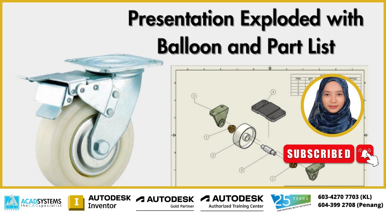 Presentation Exploded with Balloon and Part List - YouTube