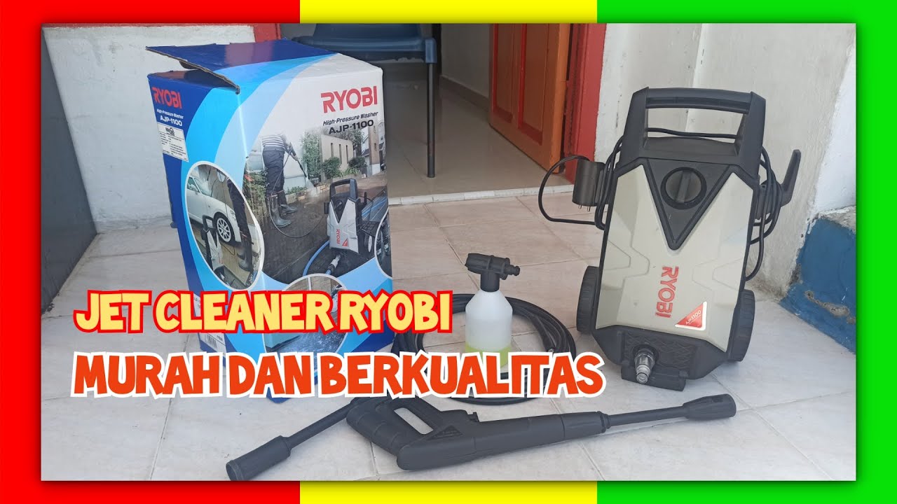 REVIEW JET CLEANER - HIGH PRESSURE WATER RYOBI AJP-1100 - YouTube