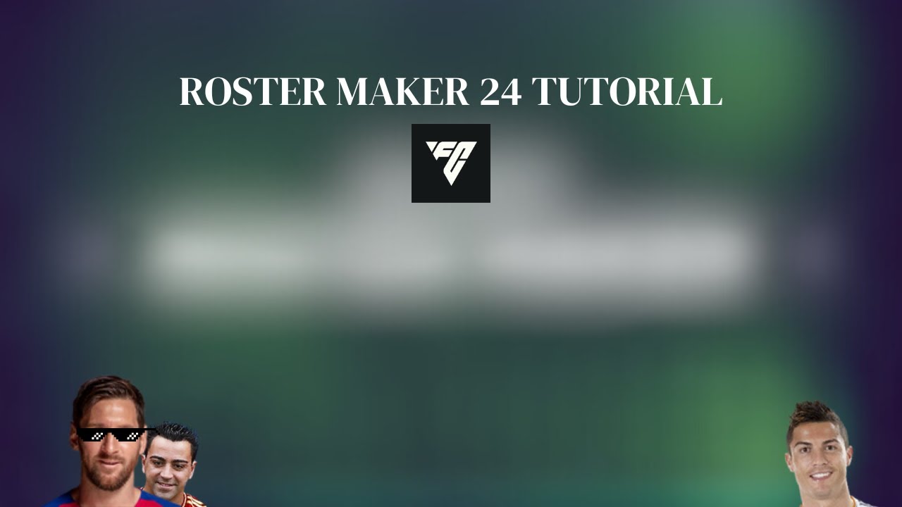 EAFC Player Creation Tutorial (Roster Maker 24) - YouTube