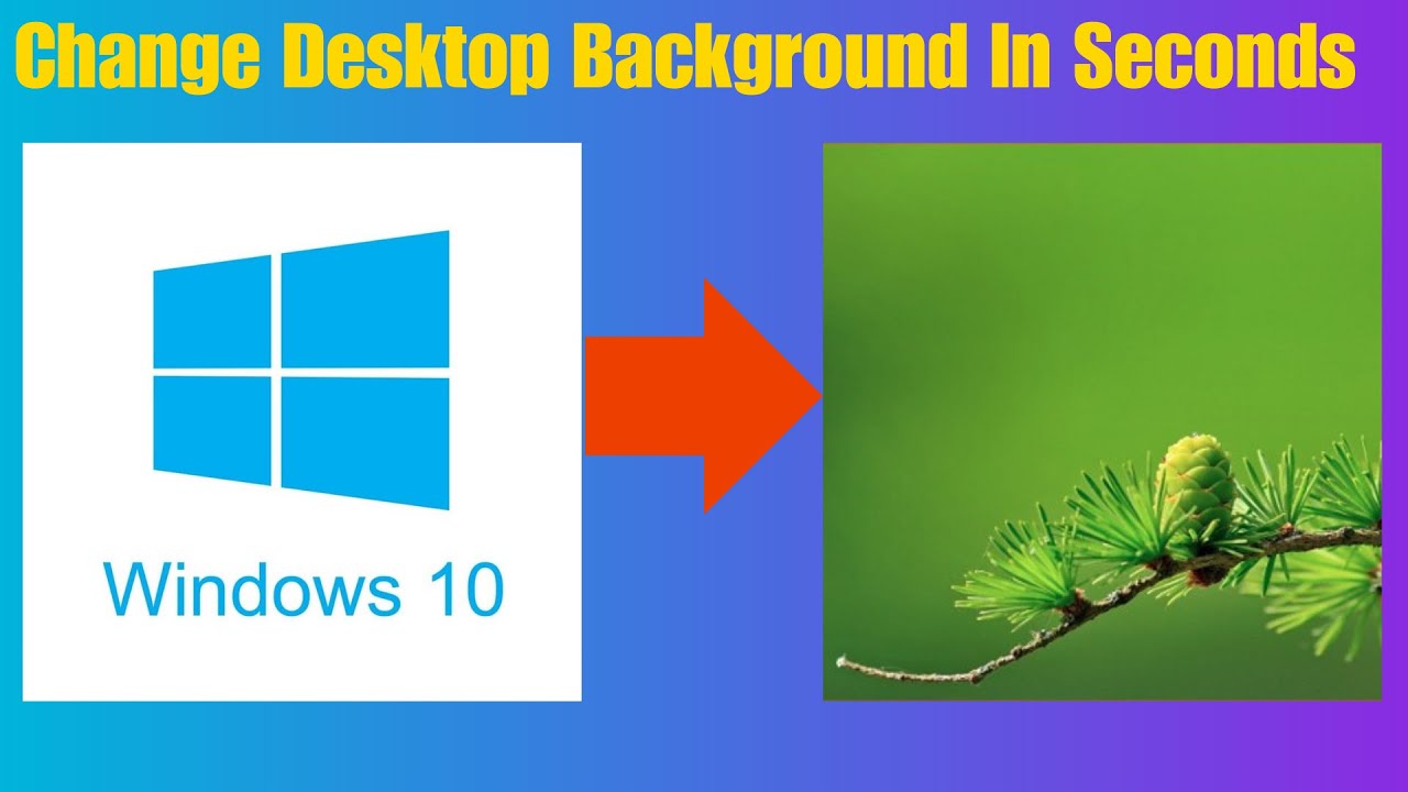 How to change desktop background - YouTube
