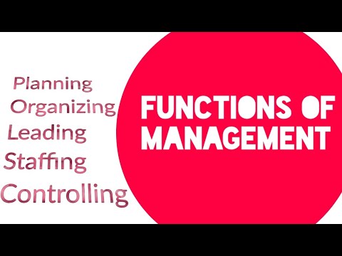 Functions of Management (Planning, Organizing, Leading, Staffing ...