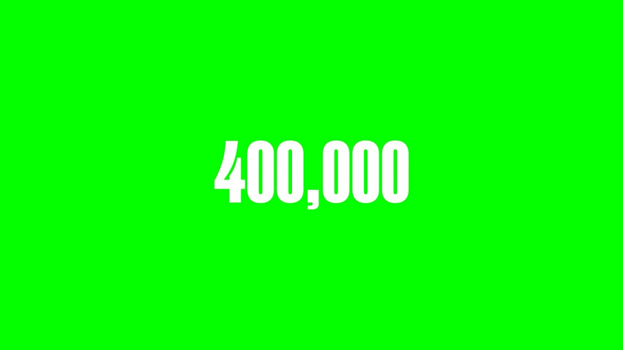 400.000 | Green Screen Counter VFX | No Copyright | Free To Use - YouTube