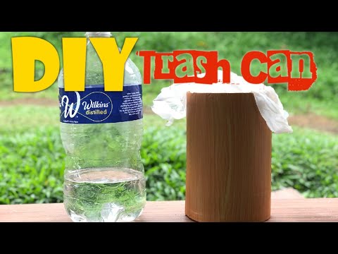 DIY | How to make TRASH CAN using 7litres WILKINS BOTTLE | RECYCLING ...