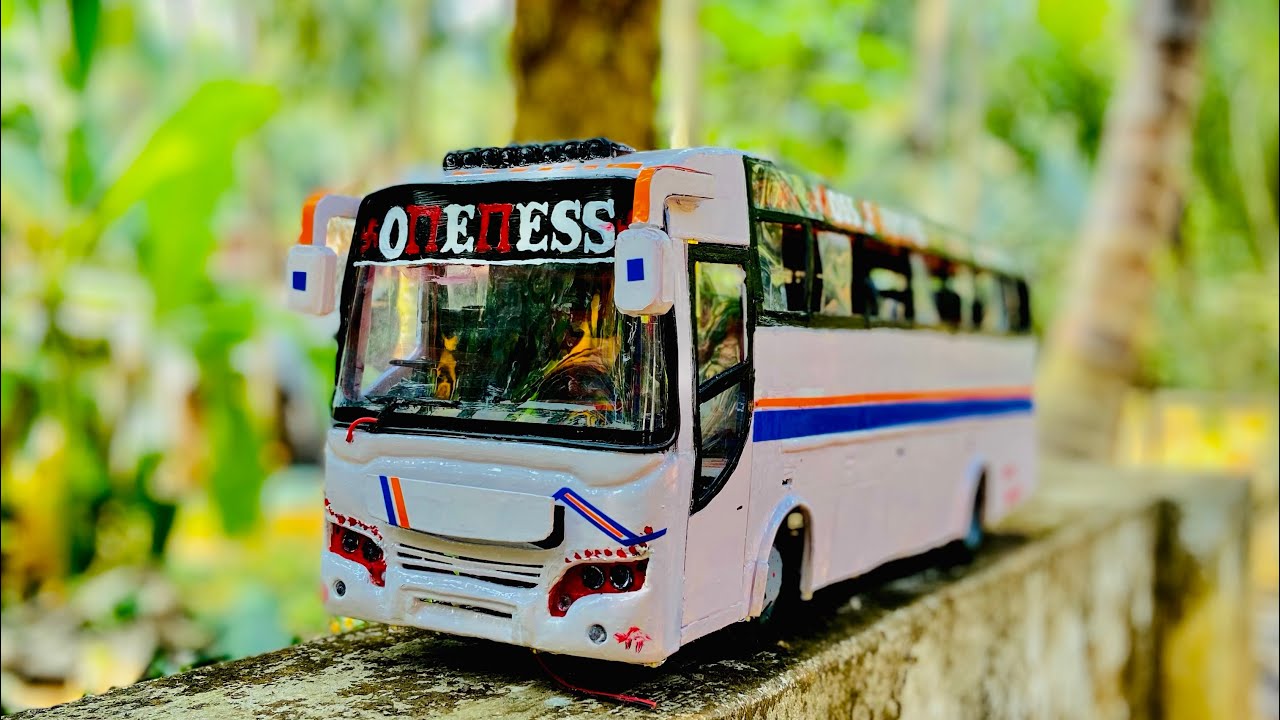 Oneness bus miniature making|ameenscraft - YouTube