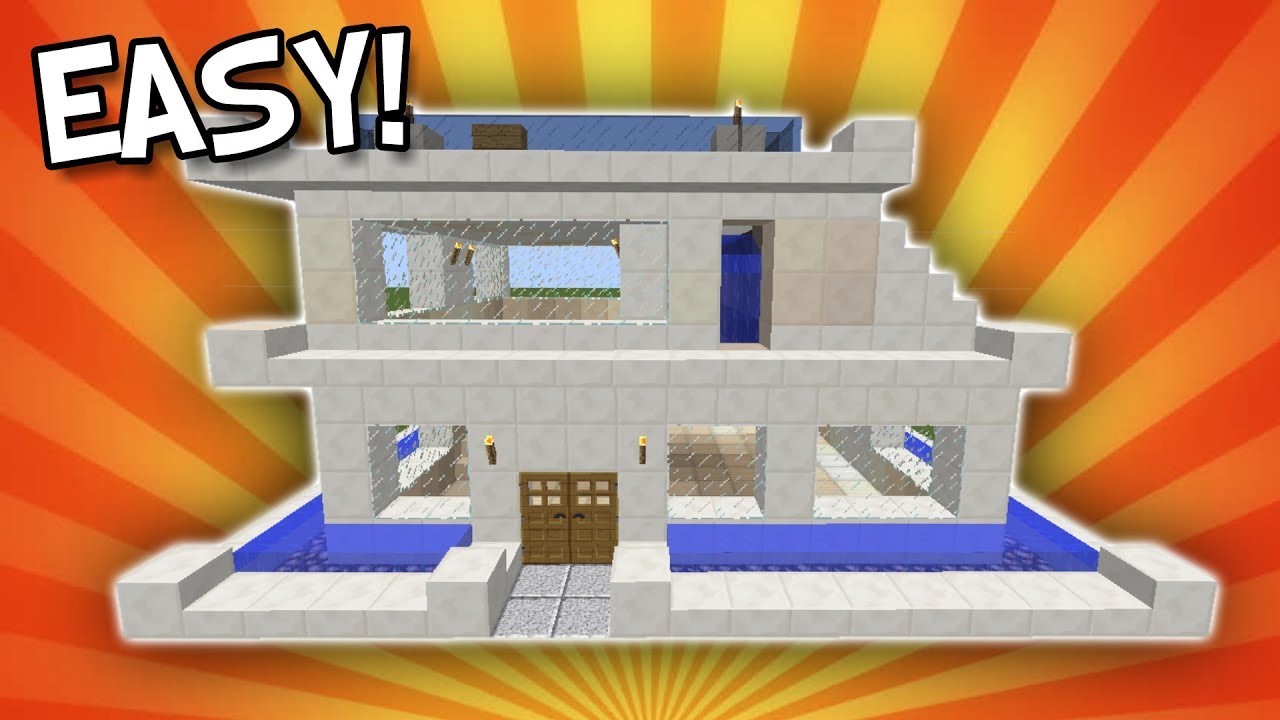 Minecraft: Small Modern House Tutorial #1 - YouTube