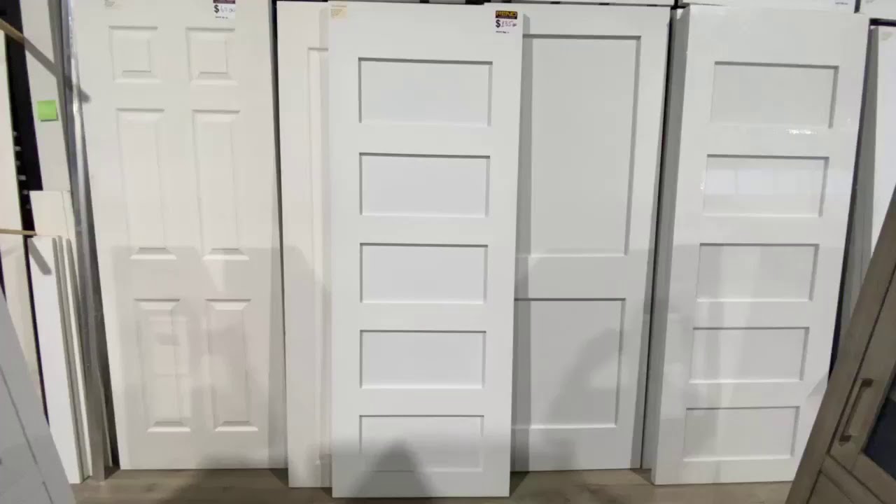 Shaker 5 Panel Solid Door - YouTube