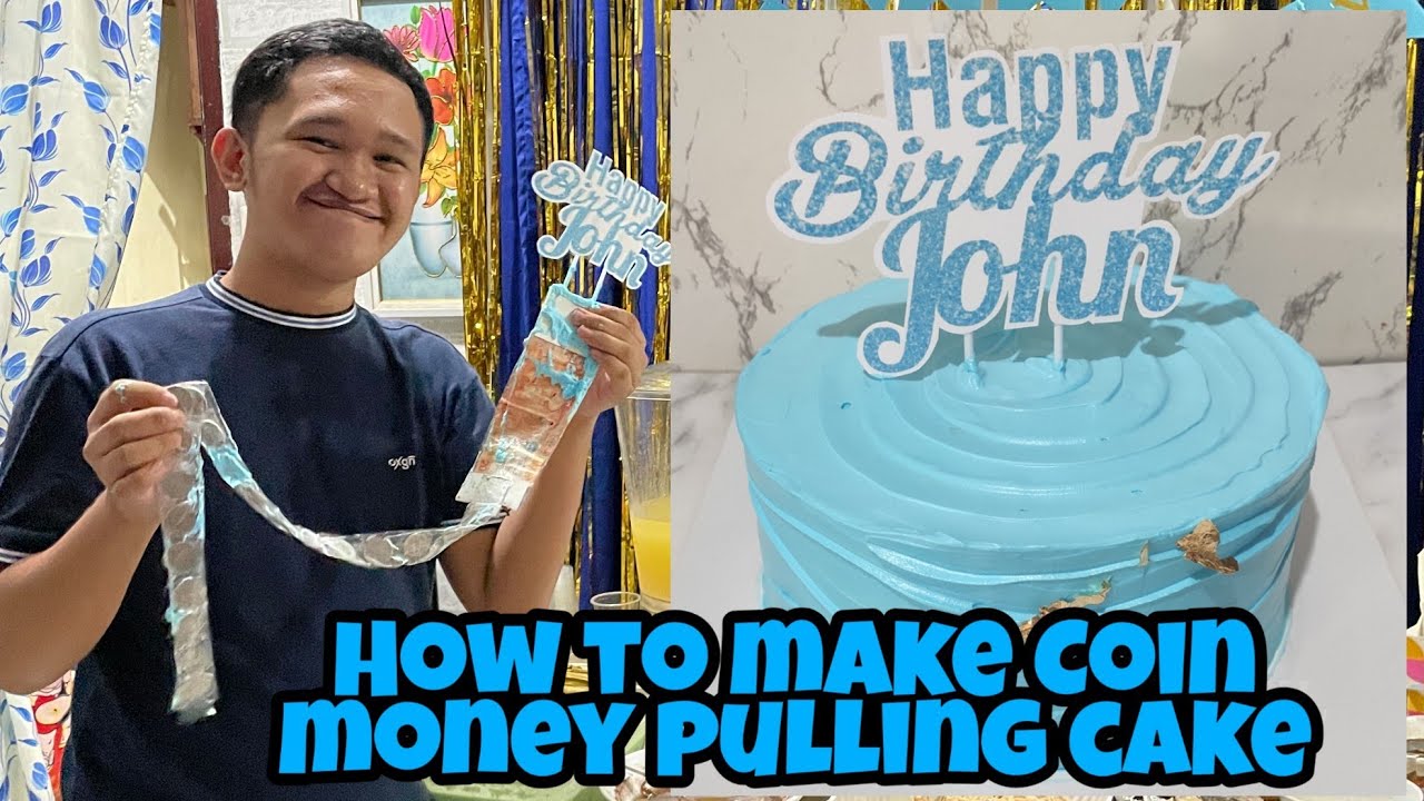 HOW TO MAKE COIN MONEY PULLING CAKE | By Jane Sanes - YouTube