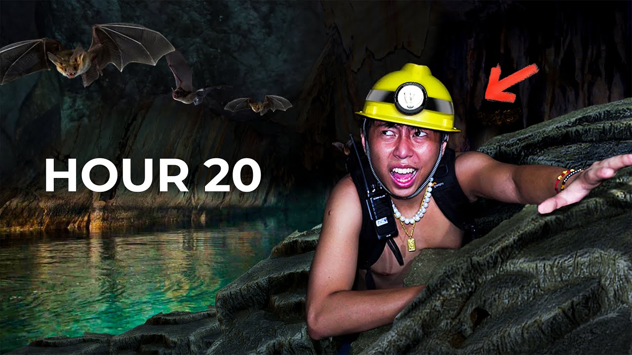 Stuck Inside an Underground Cave for 24 hours! - YouTube