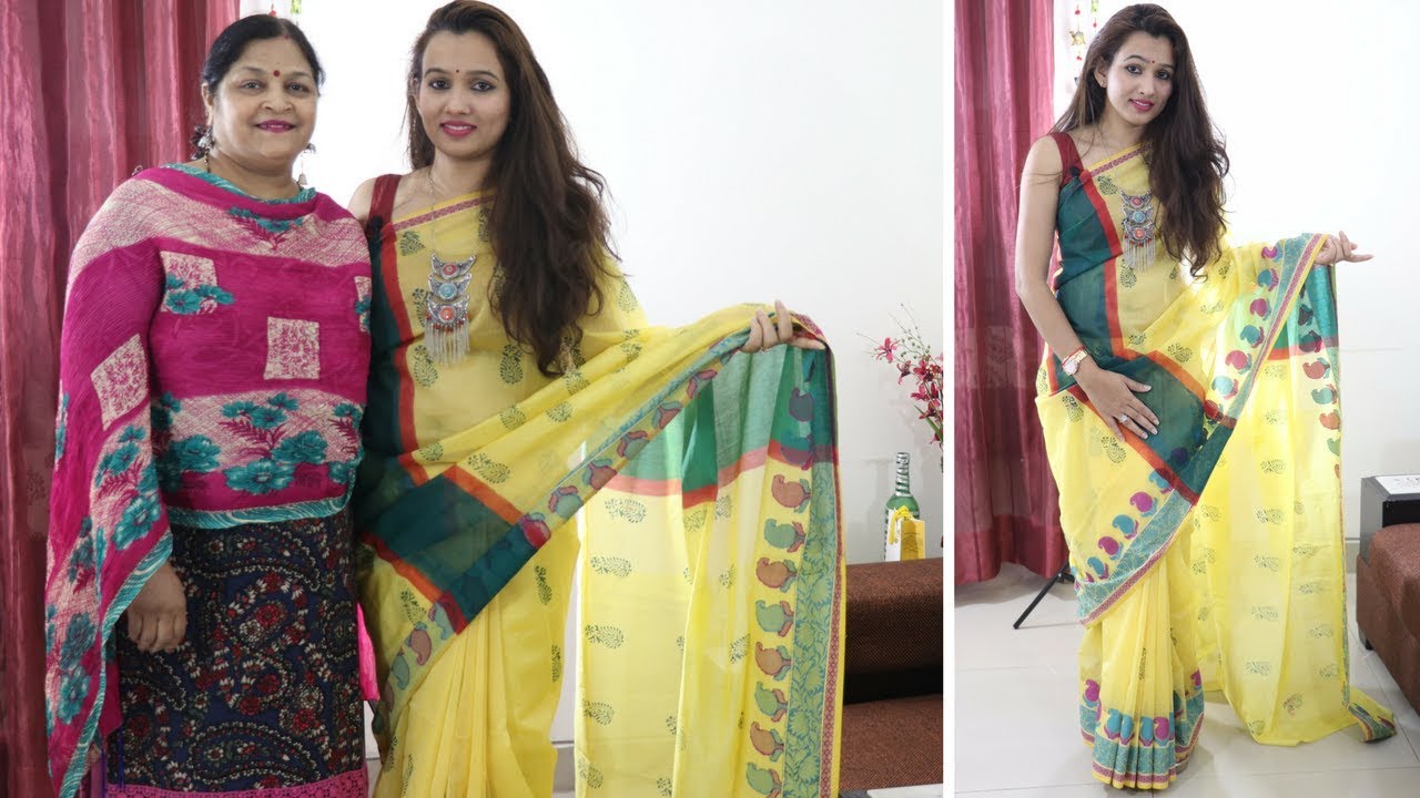 DIY This Is How We Redesign Our Old Plain Saree Into Designer Piece ...