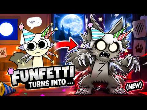 Funfetti Turns Into  ....  😱 | Sprunki Werewolf Transformation NEW