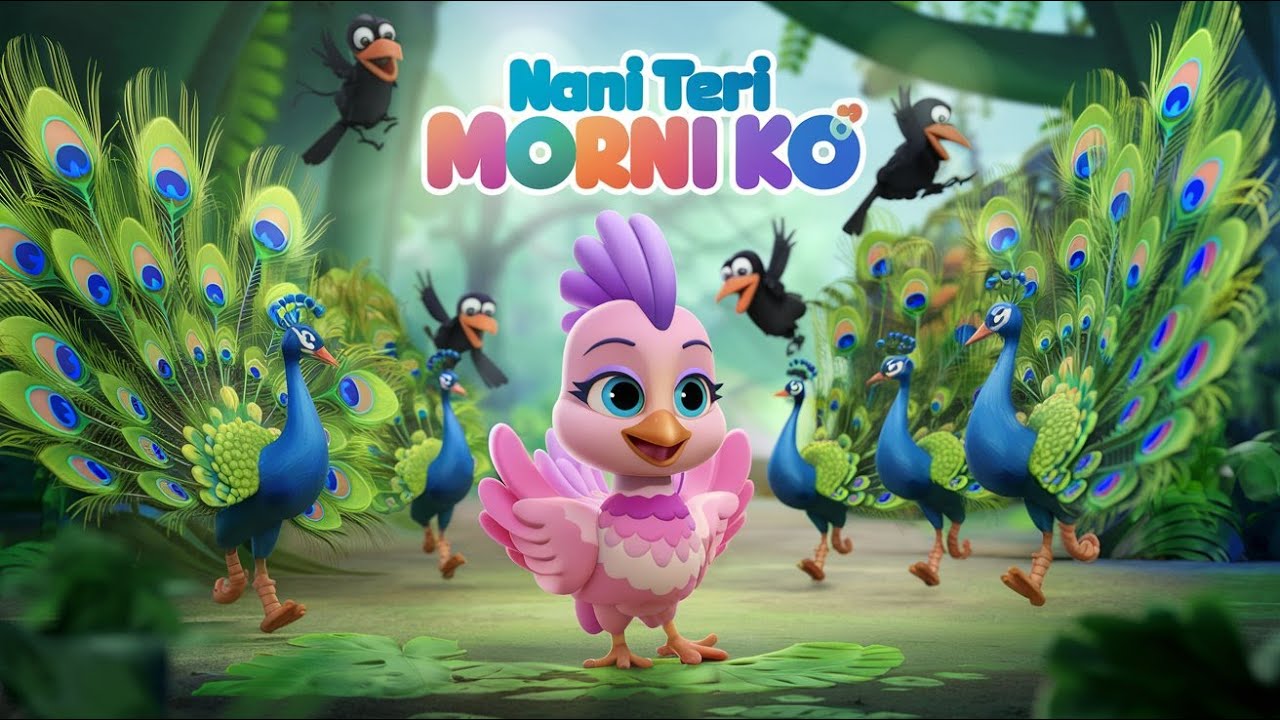 Nani Teri Morni Ko 🦚 | 3D Animated Kids Song | Fun & Vibrant Nursery ...