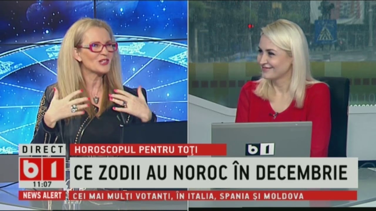 TALK B1 CU IRINA PETRARU: HOROSCOPUL LUNII DECEMBRIE 2019, INVITAT ...