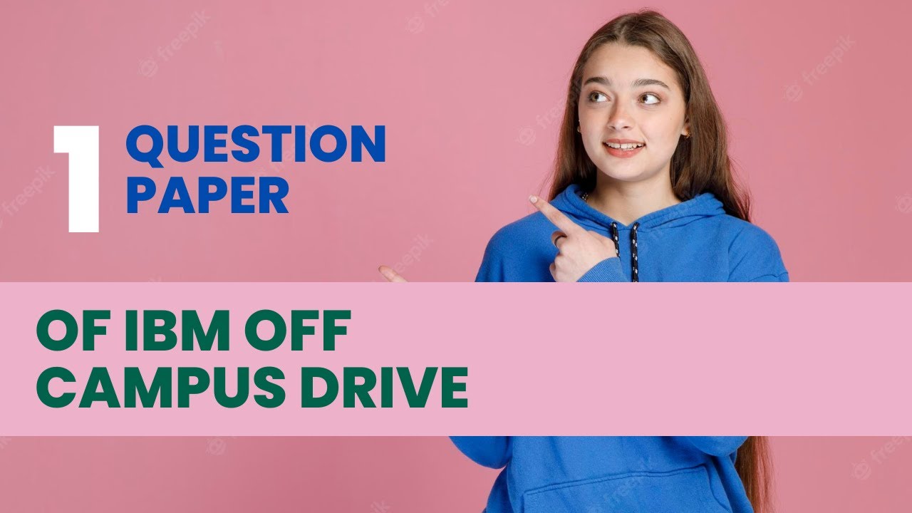 IBM One Of the Question paper | IBM Test pattern | As it is Test ...