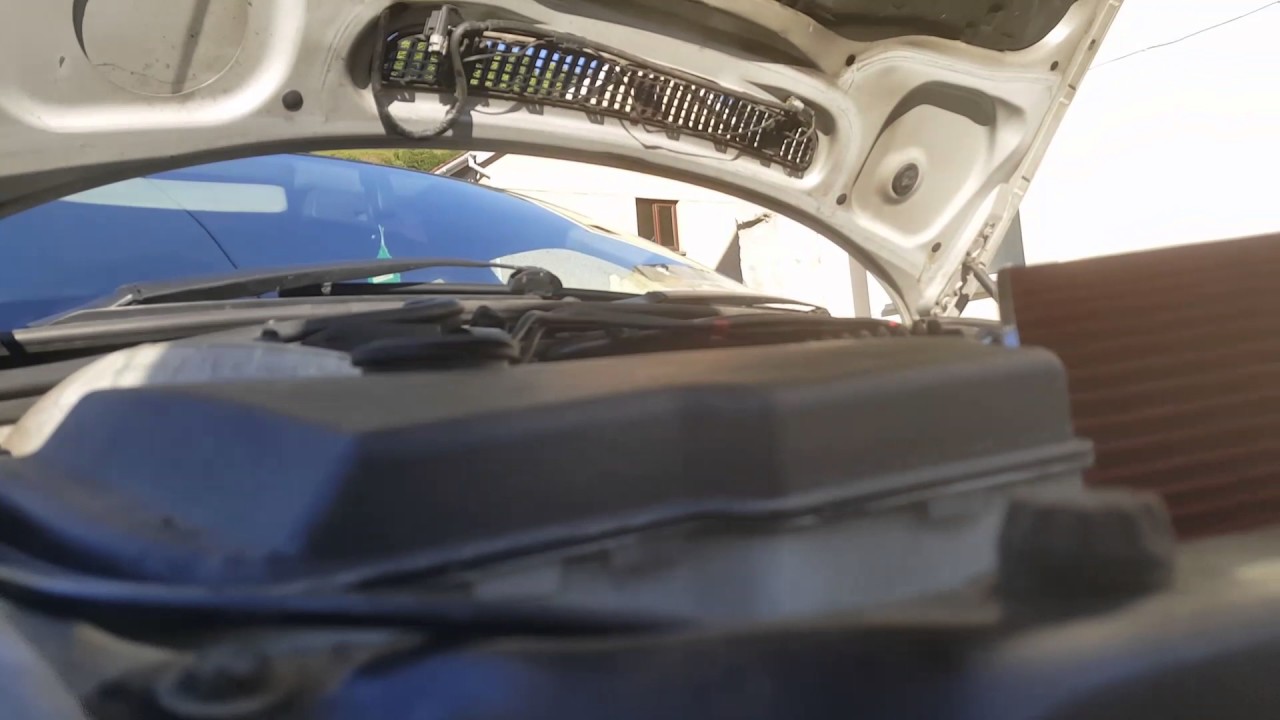 BMW e46 320d k&n air intake - YouTube