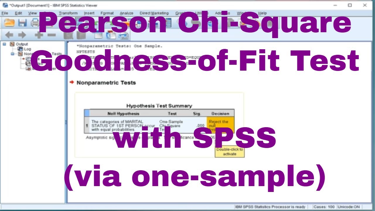 SPSS Pearson Chi Square Goodness of fit via One sample YouTube spss-pearson-chi-square-goodness-of-fit-via-one-sample-youtube
