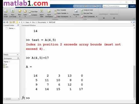 Get Started with MATLAB (part3) - YouTube